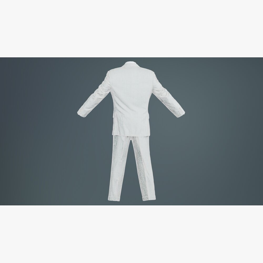 Classic Gray Suit with Tie 3D model - Download Suits on 3DModels.org