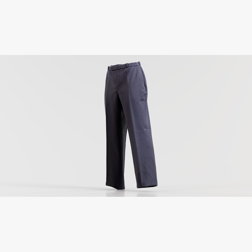 Classic Blue Trousers 3D model - Download Trousers on 3DModels.org
