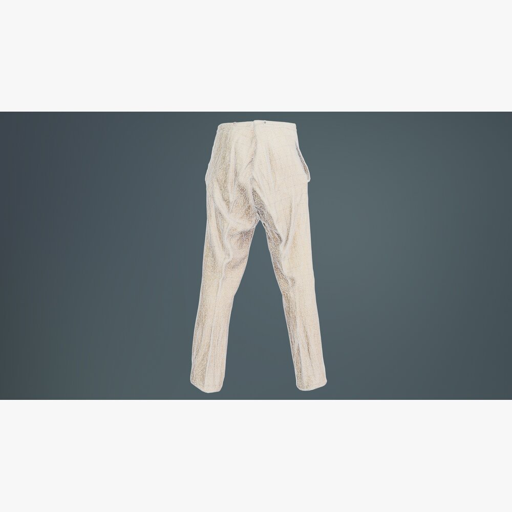 Classic Plaid Trousers 3D model - Download Trousers on 3DModels.org