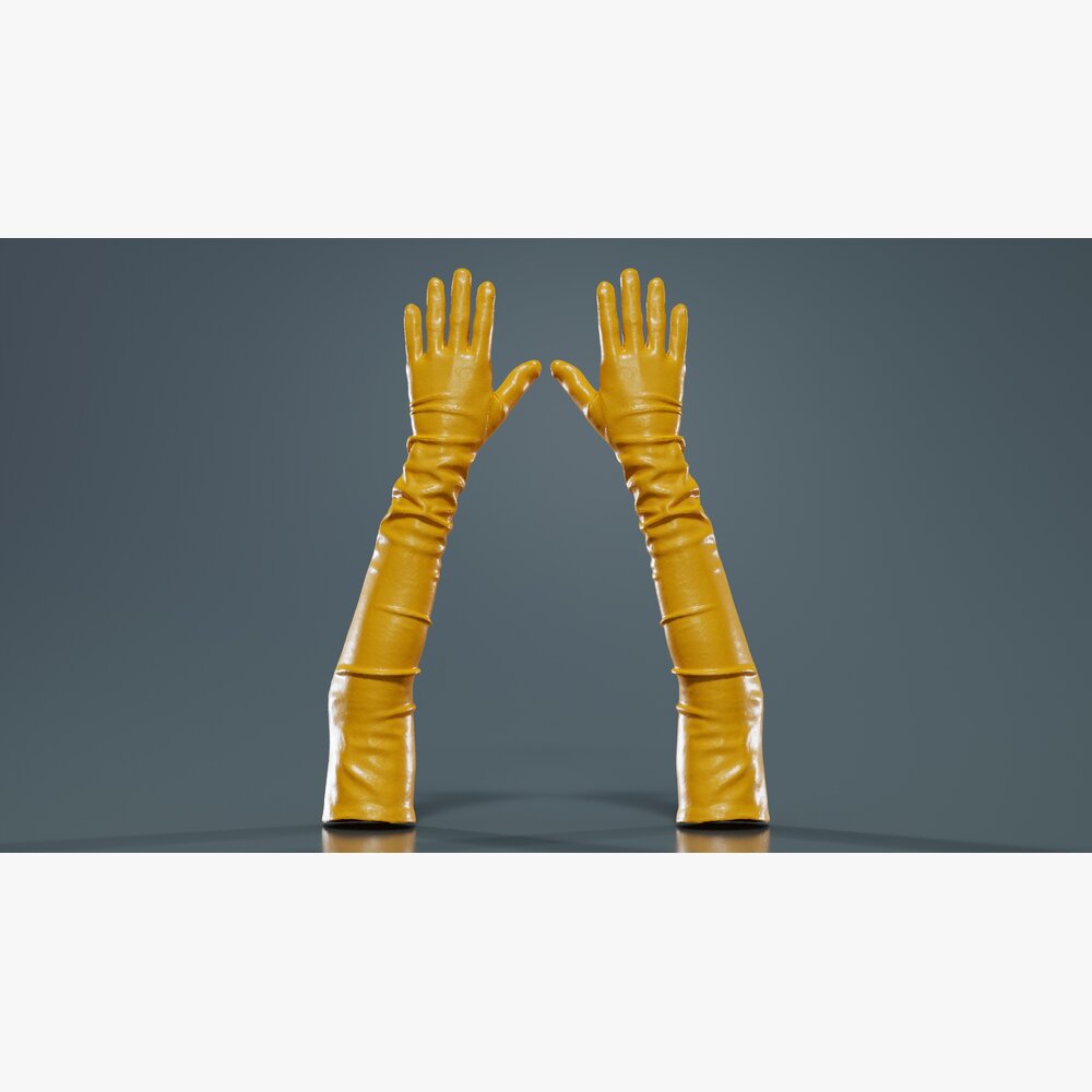 Diva Gloves Wrinkles 3D model - Download Accessories on 3DModels.org