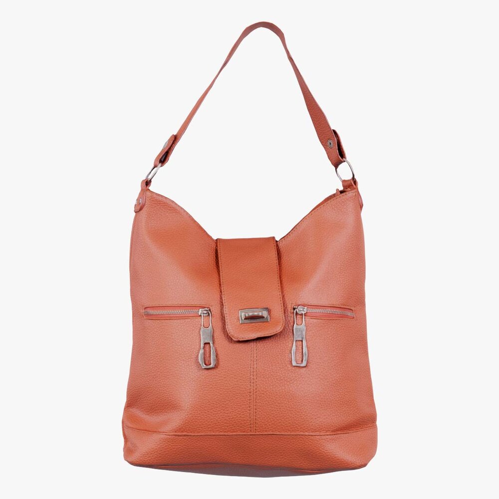 Orange Leather Handbag 3D model - Download Bags on 3DModels.org