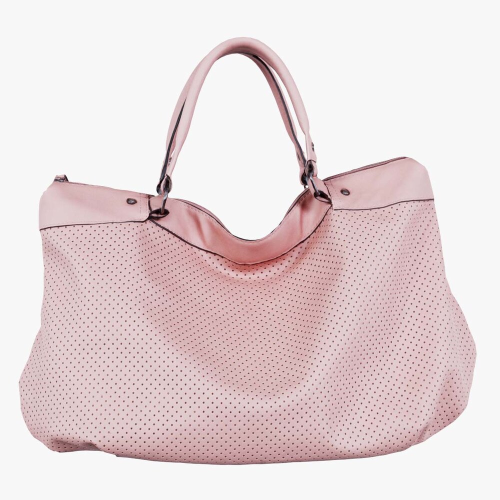 Pink Leather Handbag 3D model - Download Bags on 3DModels.org