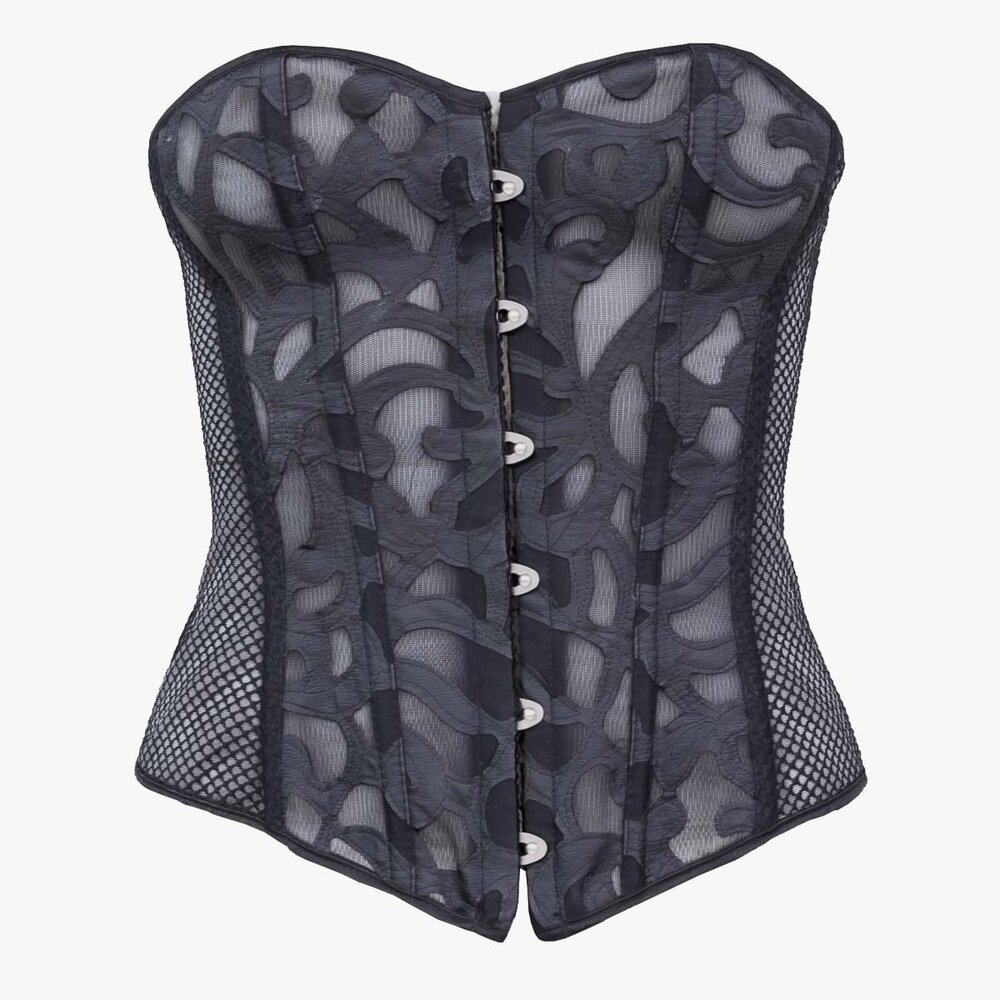 Transparant Decorated Corset 3D model - Download Shirts on 3DModels.org