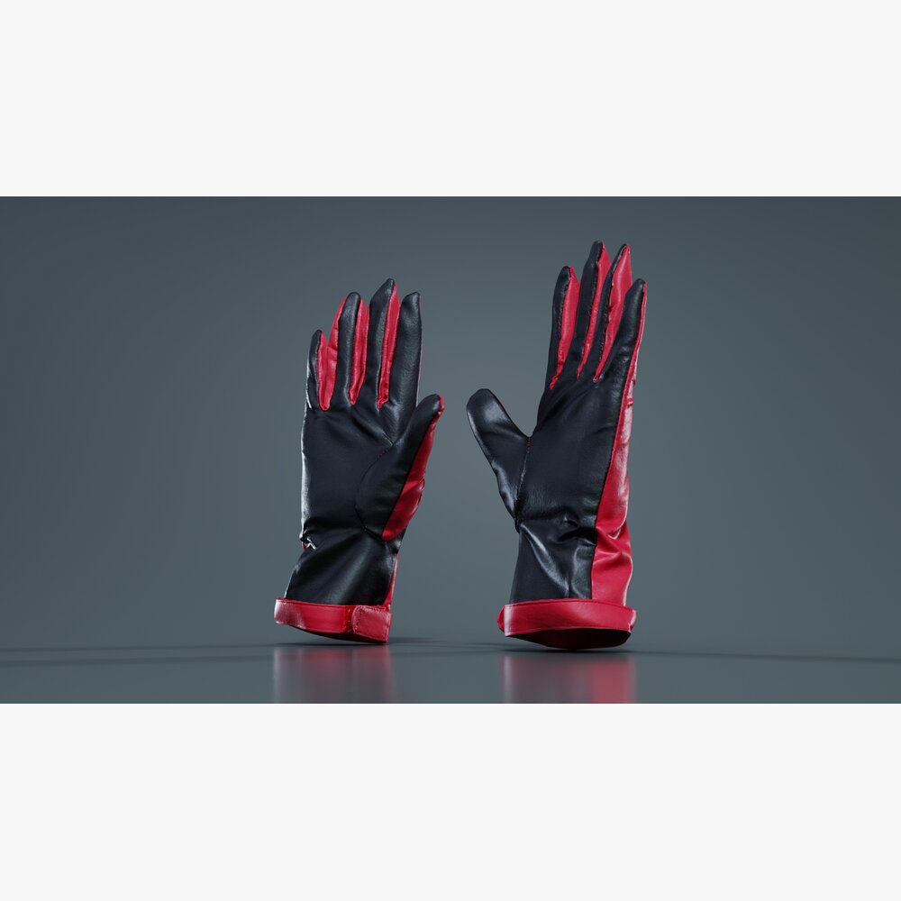 Two Tone Glove 3D model - Download Accessories on 3DModels.org