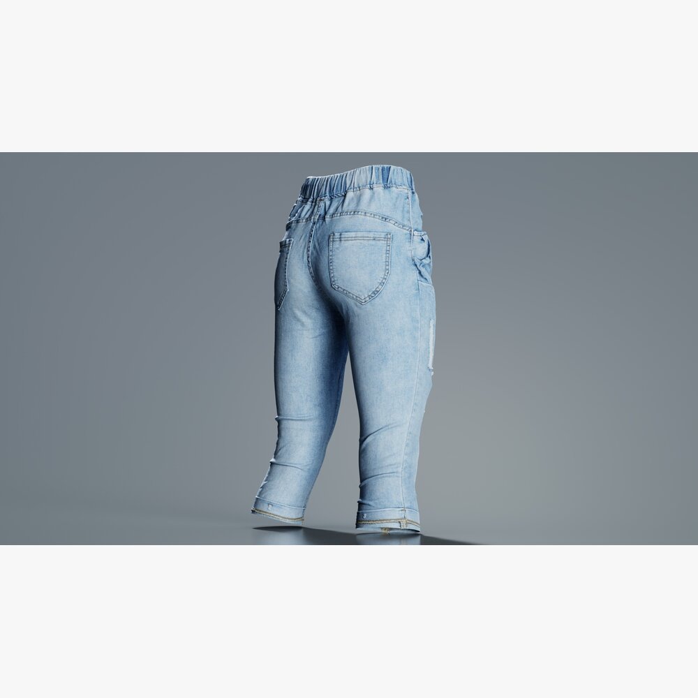 Baggy Jeans Trousers 3D model - Download Trousers on 3DModels.org