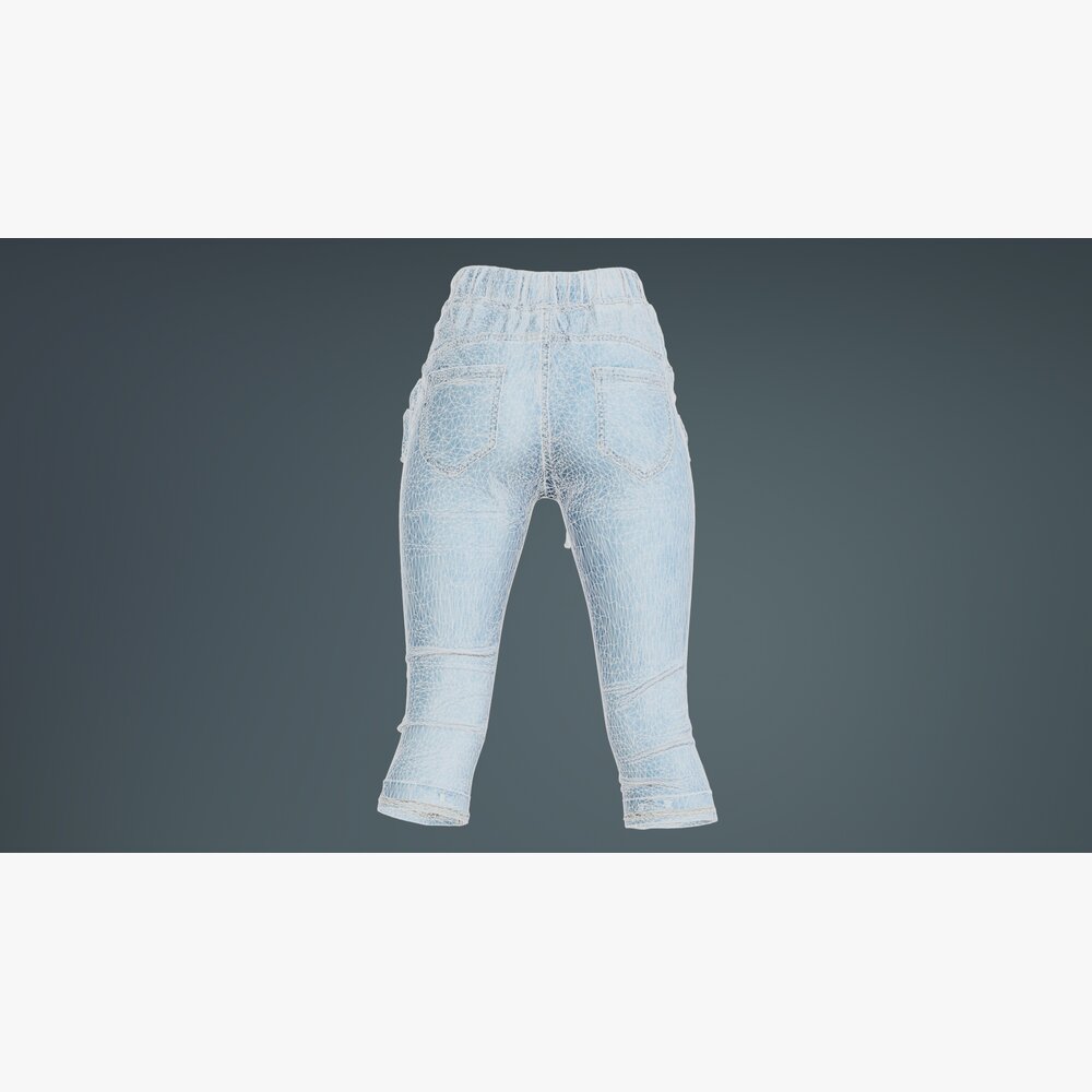 Baggy Jeans Trousers 3D model - Download Trousers on 3DModels.org