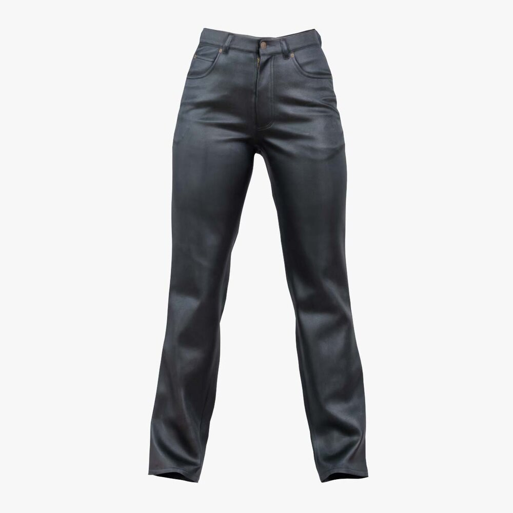 Black Leather Pants 3D model - Download Trousers on 3DModels.org