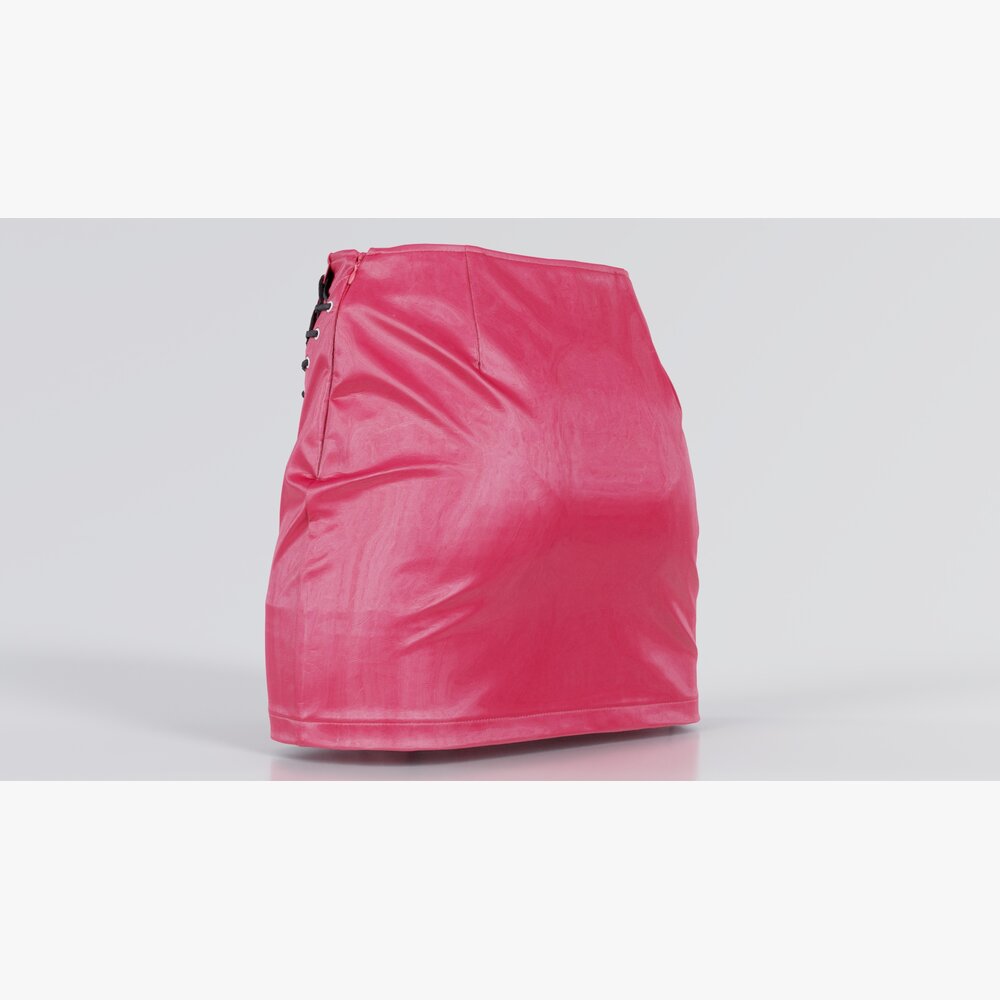 Diagonal Laced Skirt 3D model - Download Dresses on 3DModels.org