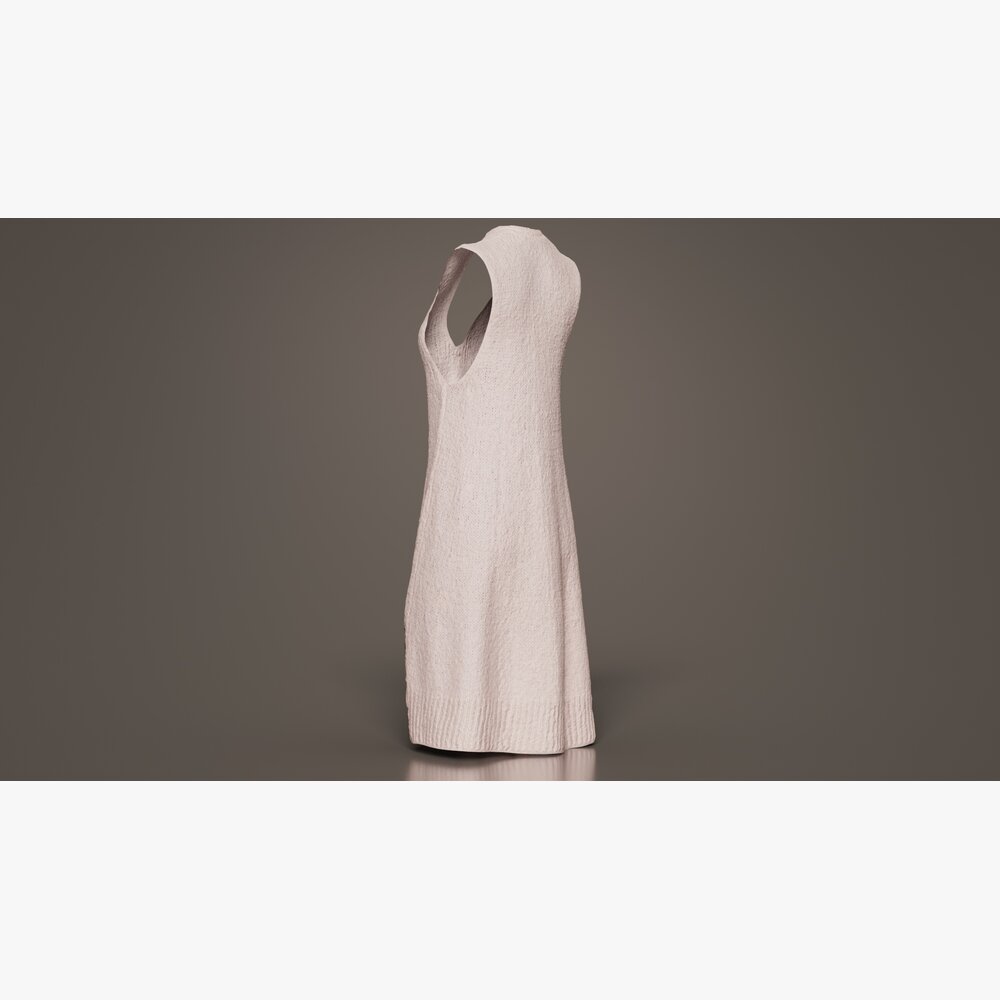 Pink Knit Wool Dress 3D model - Download Dresses on 3DModels.org