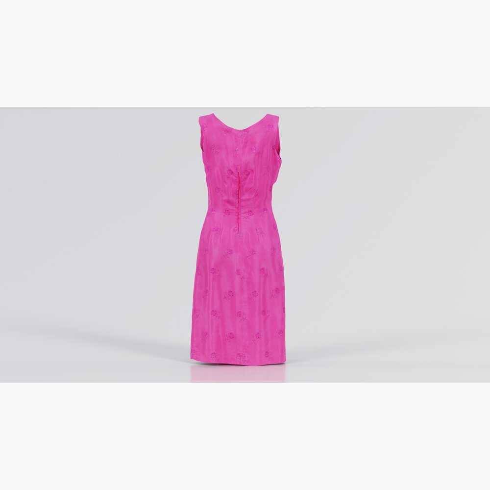 Shiny Pink Flower Dress 3D model - Download Dresses on 3DModels.org