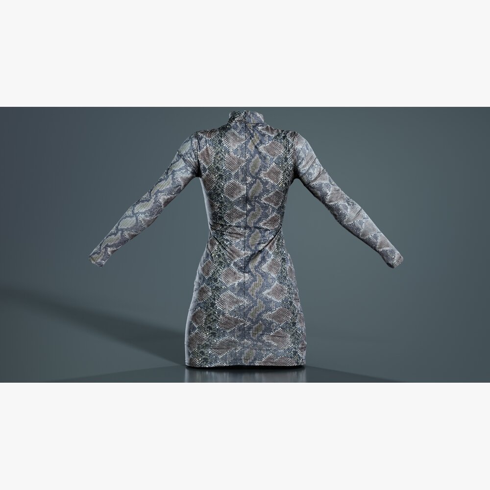 Snake Dress 3D model - Download Dresses on 3DModels.org