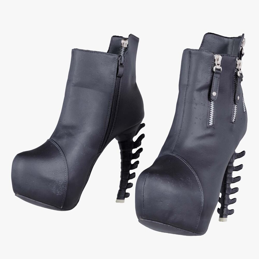 Spine Skeleton Heels 3D model - Download Shoes on 3DModels.org