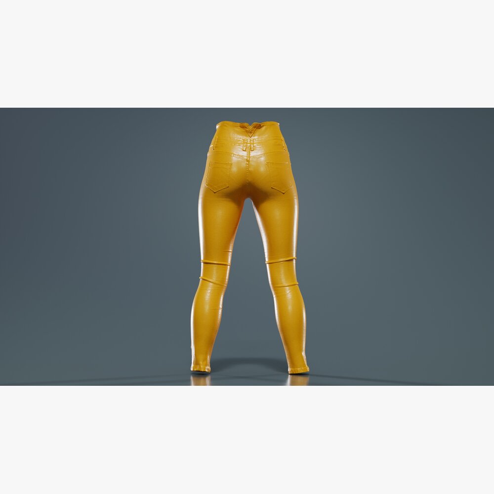 Stretchy Jeans Trousers 3D model - Download Trousers on 3DModels.org