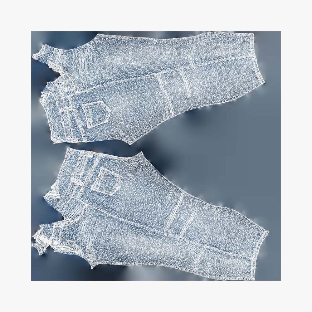 Stretchy Jeans Trousers 3D model - Download Trousers on 3DModels.org