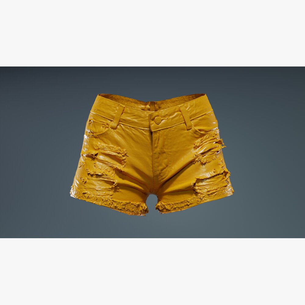 Tiger Mini Jeans Shorts 3D model - Download Trousers on 3DModels.org