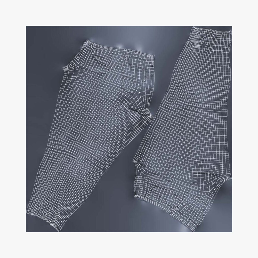 Black Leather Trousers 3D model - Download Trousers on 3DModels.org