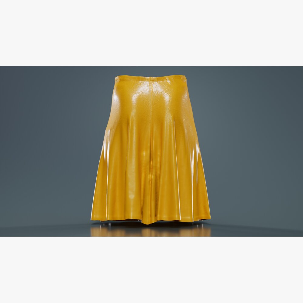 Feather Decorated Skirt Pattern Elegant 3D model - Download Dresses on ...