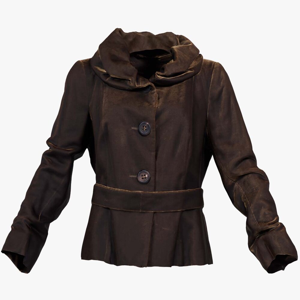 Stylish Brown Jacket 3D model - Download Coats on 3DModels.org