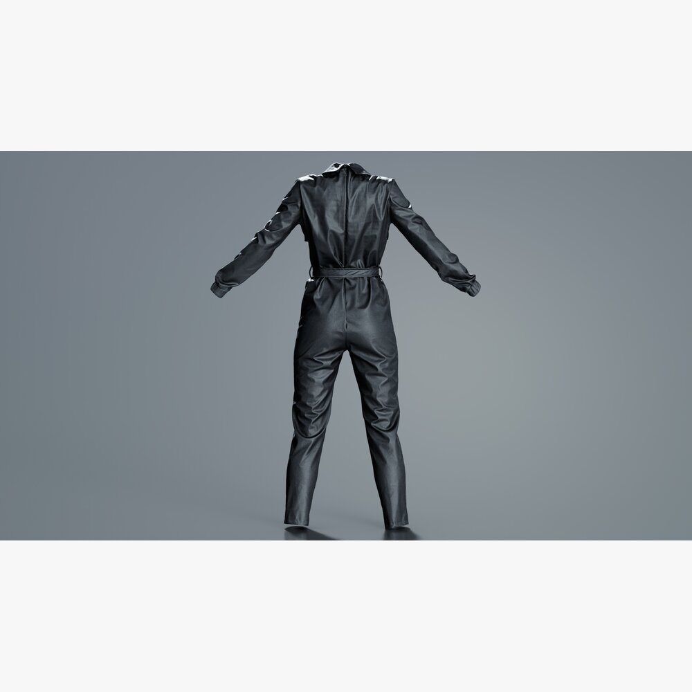 Leather Jumpsuit 3D model - Download Suits on 3DModels.org