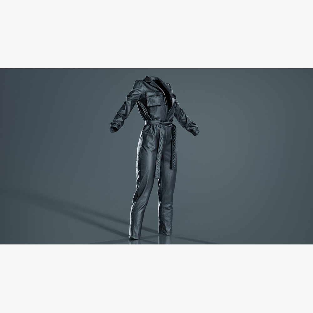 Leather Jumpsuit 3D model - Download Suits on 3DModels.org