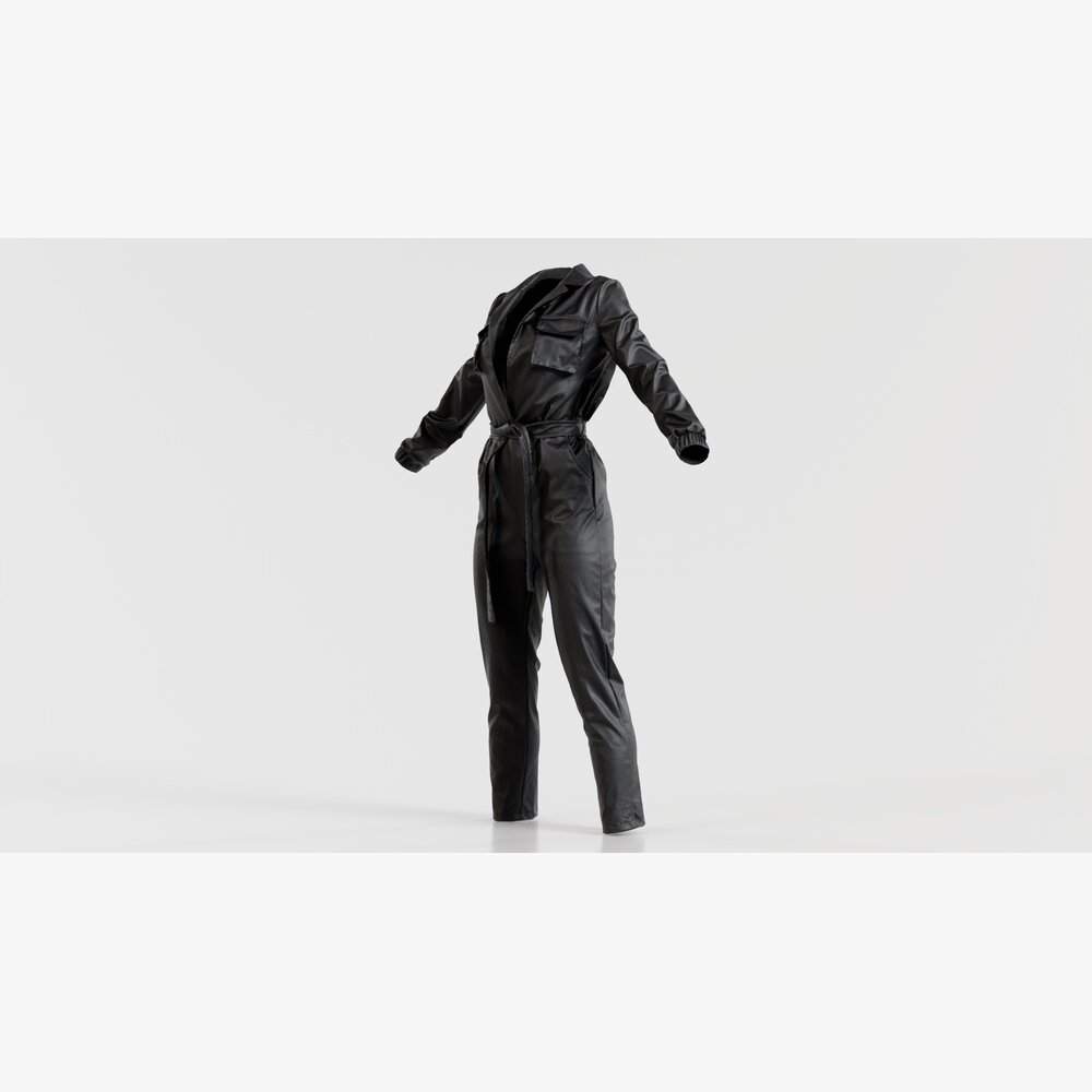 Leather Jumpsuit 3D model - Download Suits on 3DModels.org
