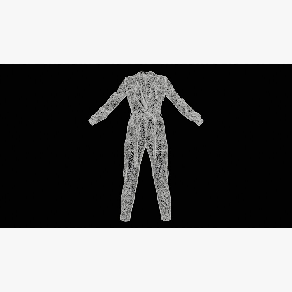 Leather Jumpsuit 3D model - Download Suits on 3DModels.org
