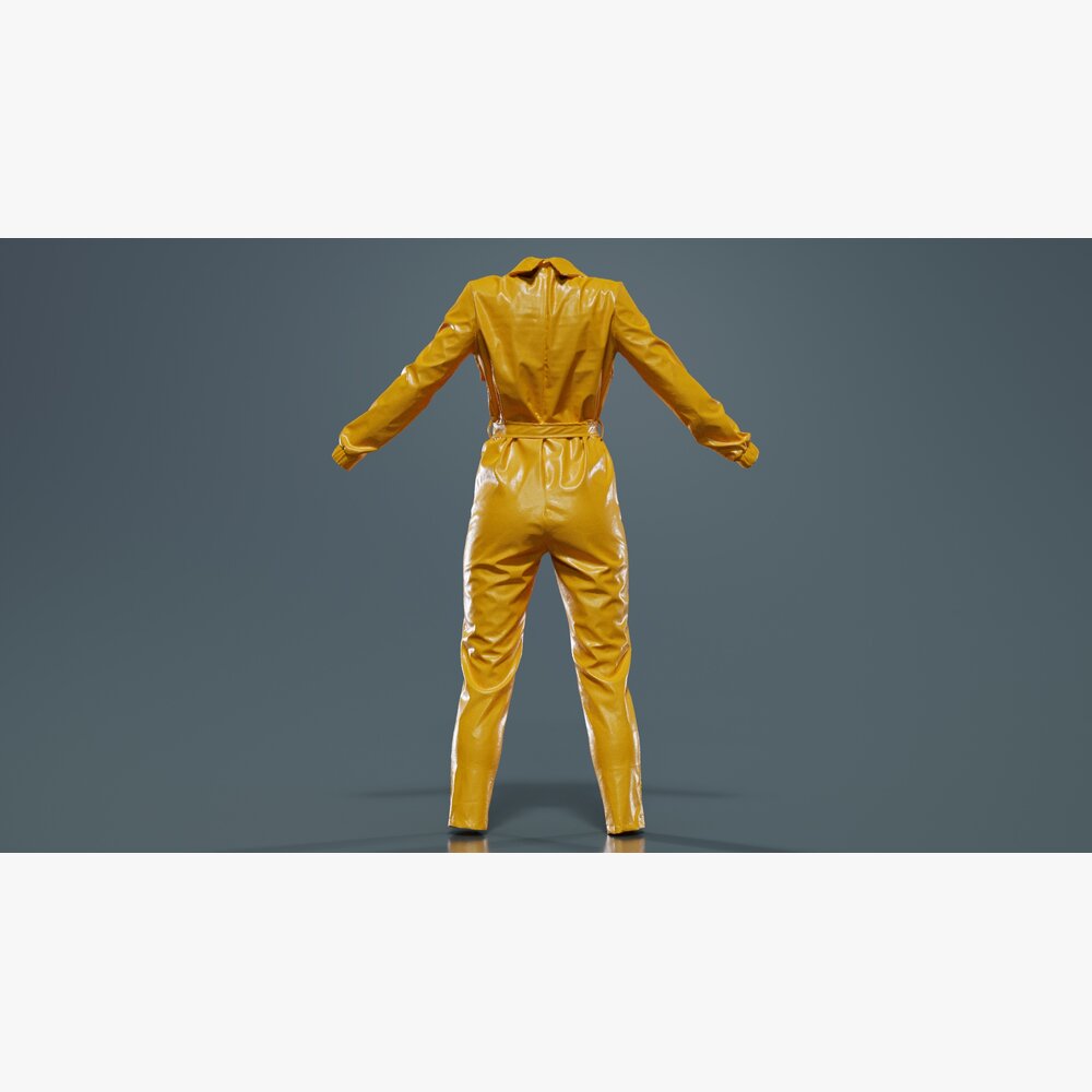 Leather Jumpsuit 3D model - Download Suits on 3DModels.org
