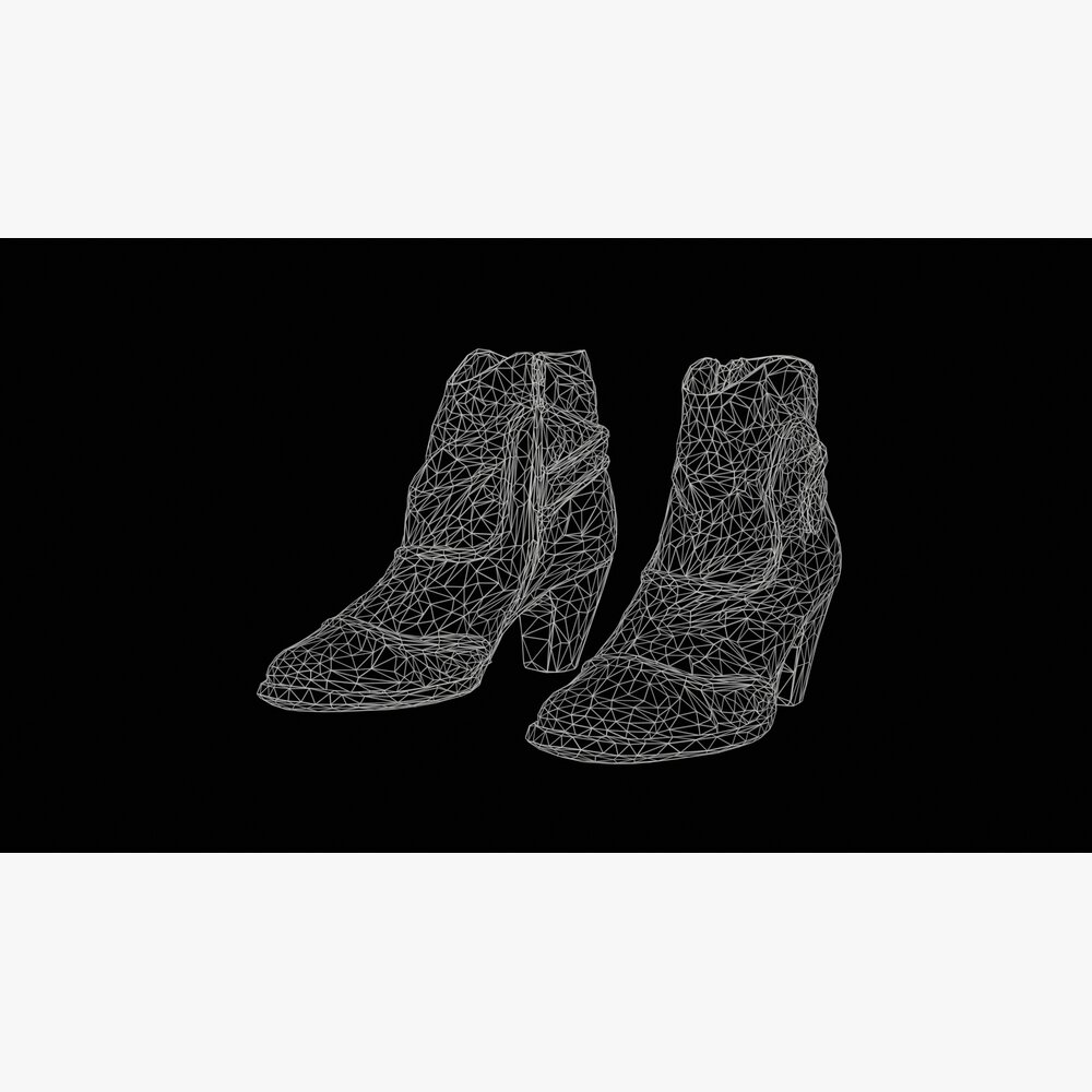 Leather Zipper Shoe 3D model - Download Shoes on 3DModels.org