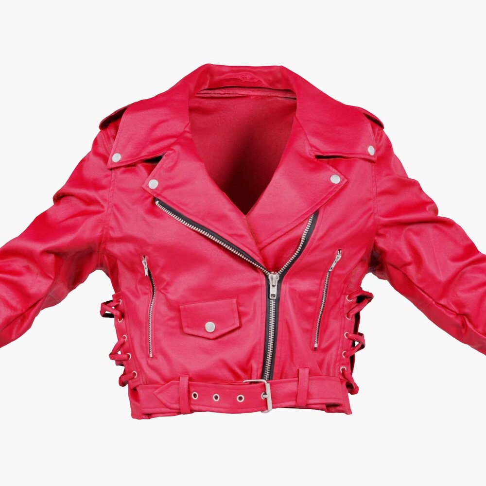 Oversized Biker Jacket 3D model - Download Coats on 3DModels.org