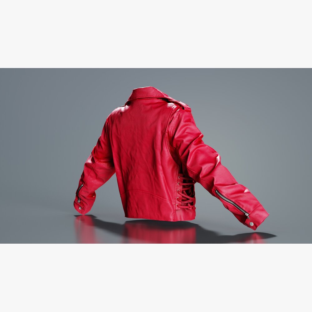 Oversized Biker Jacket 3D model - Download Coats on 3DModels.org