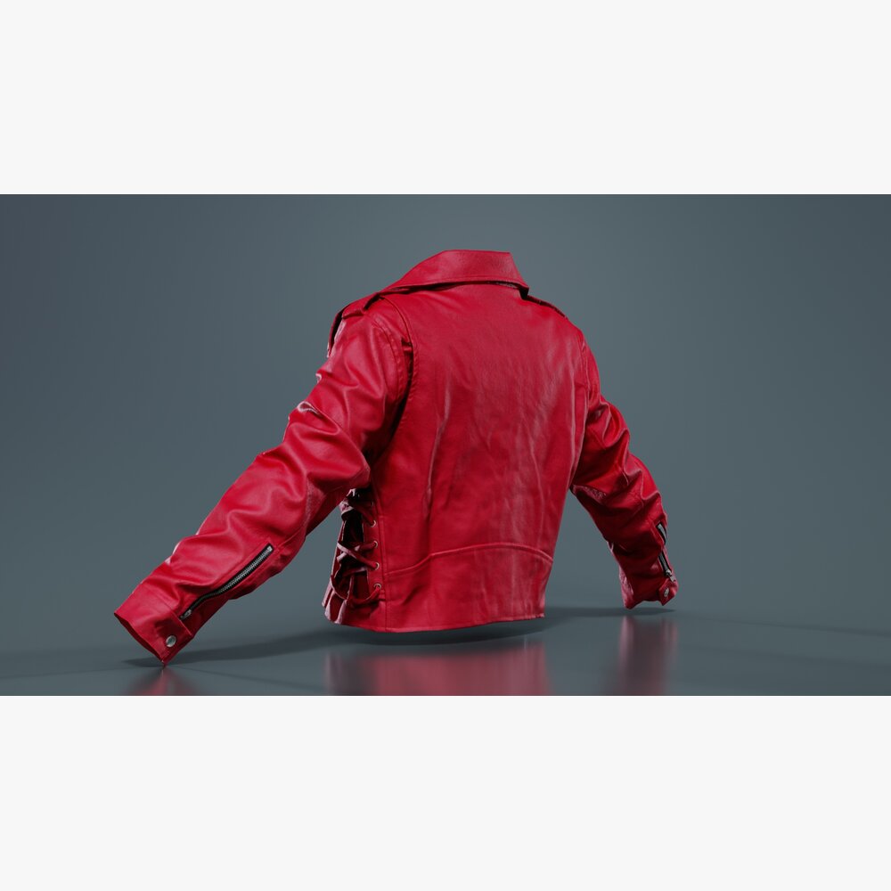 Oversized Biker Jacket 3D model - Download Coats on 3DModels.org
