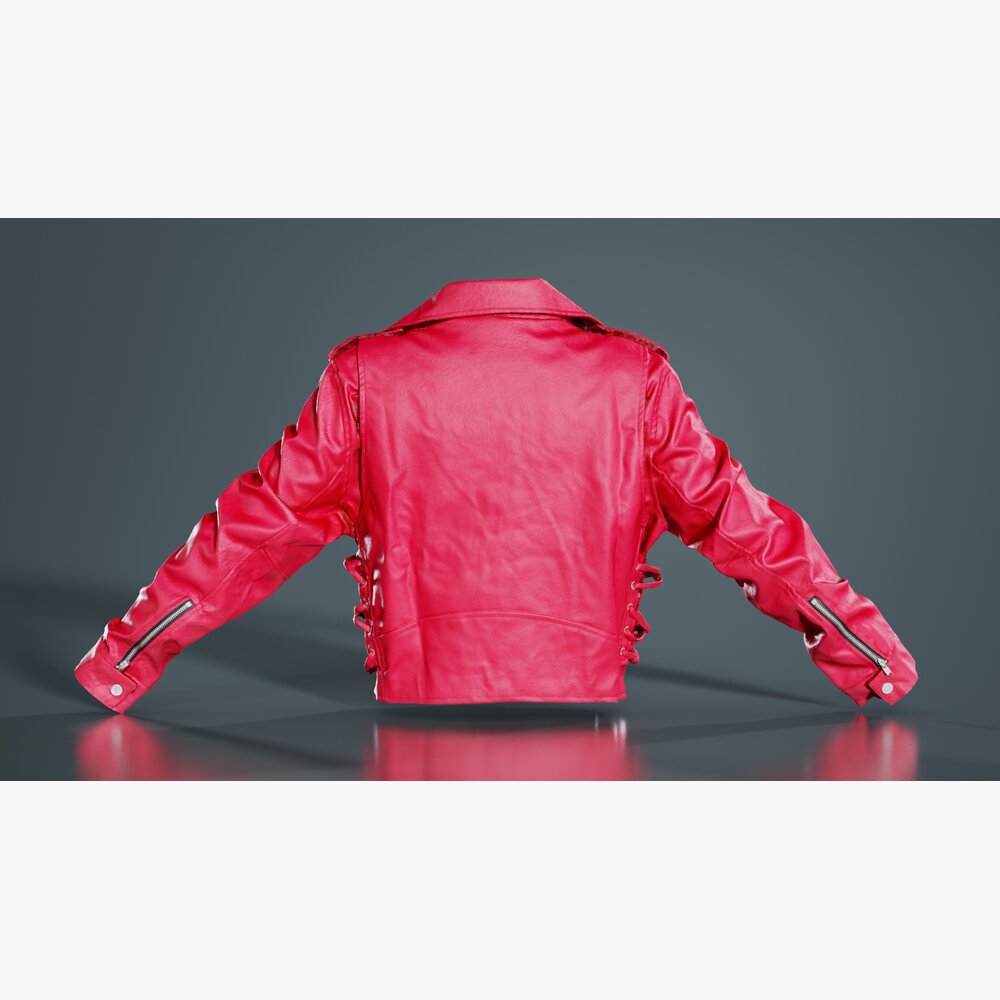 Oversized Biker Jacket 3D model - Download Coats on 3DModels.org
