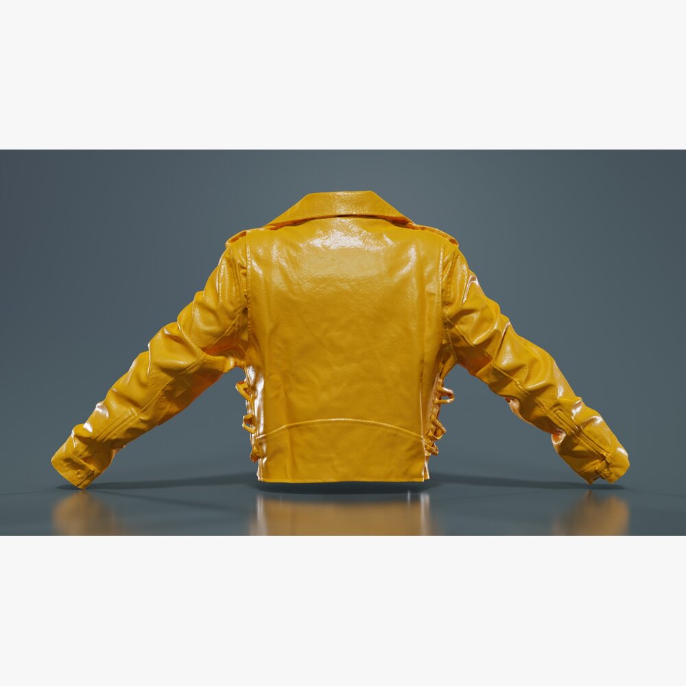 Oversized Biker Jacket 3D model - Download Coats on 3DModels.org