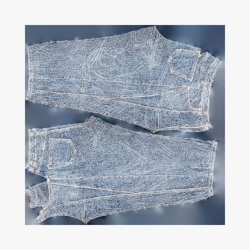 Patchy Jeans Trousers 3D model - Download Trousers on 3DModels.org