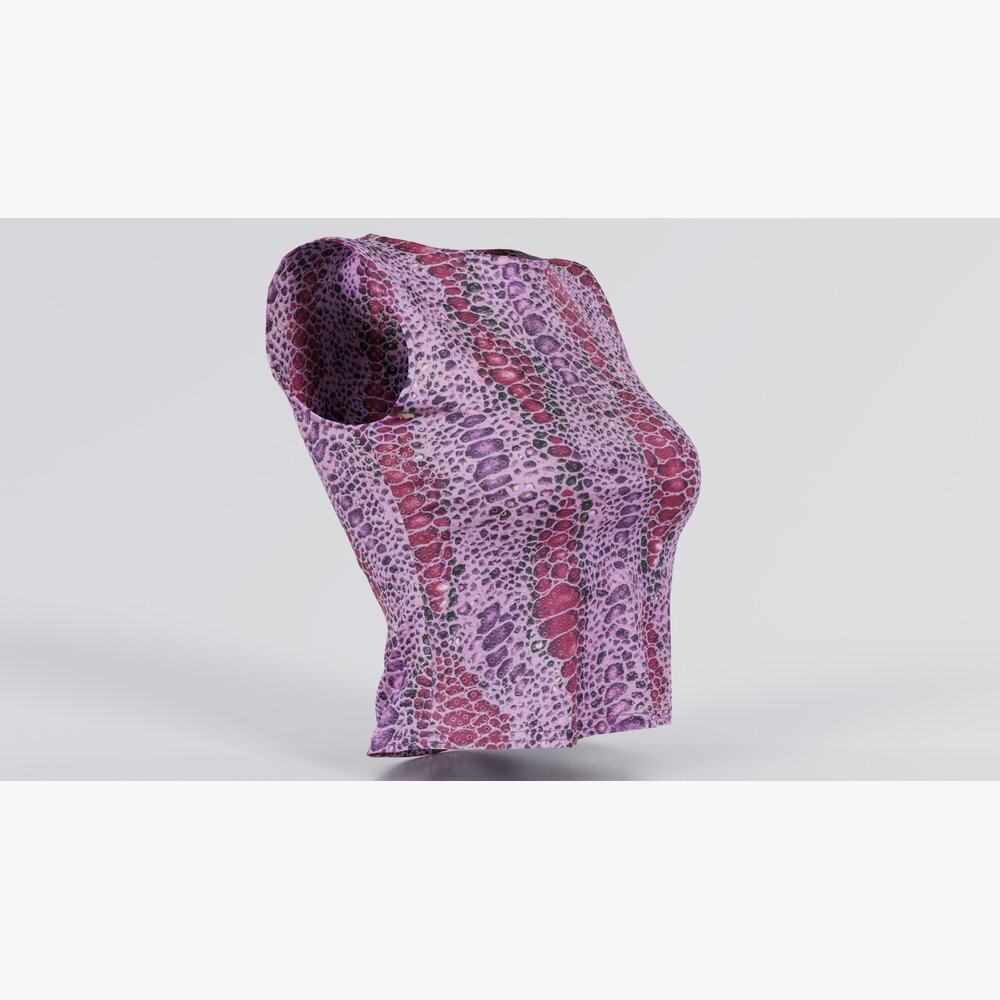 Purple Snake Top 3D model - Download Shirts on 3DModels.org