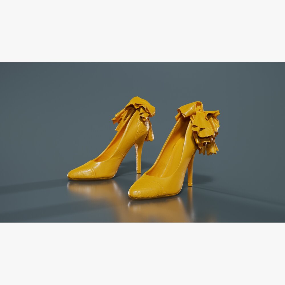 Salsa Dancing Pumps 3D model - Download Shoes on 3DModels.org
