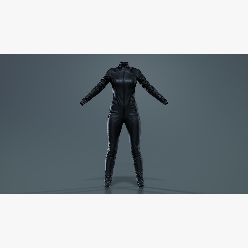 Shiny Detailed Catsuit 3D model - Download Suits on 3DModels.org
