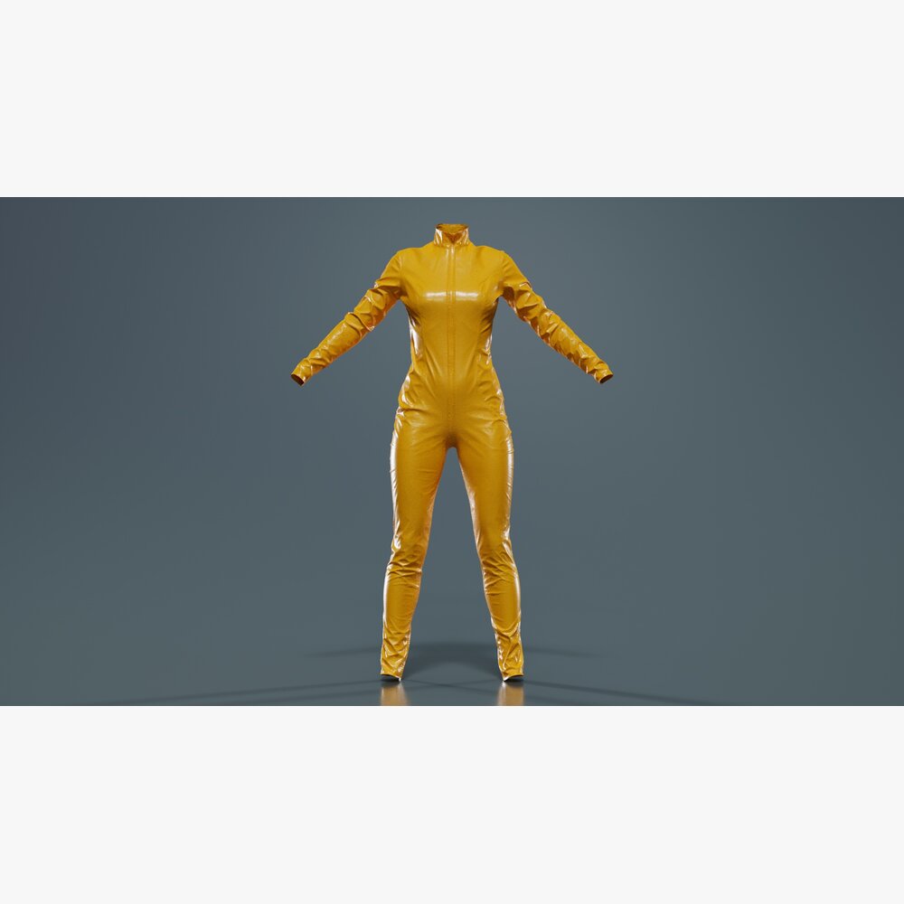 Shiny Detailed Catsuit 3D model - Download Suits on 3DModels.org