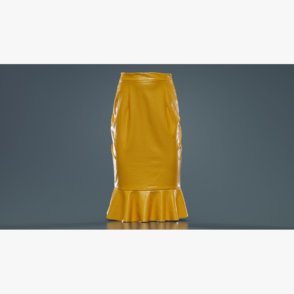Shiny Mermaid Skirt 3D model - Download Dresses on 3DModels.org