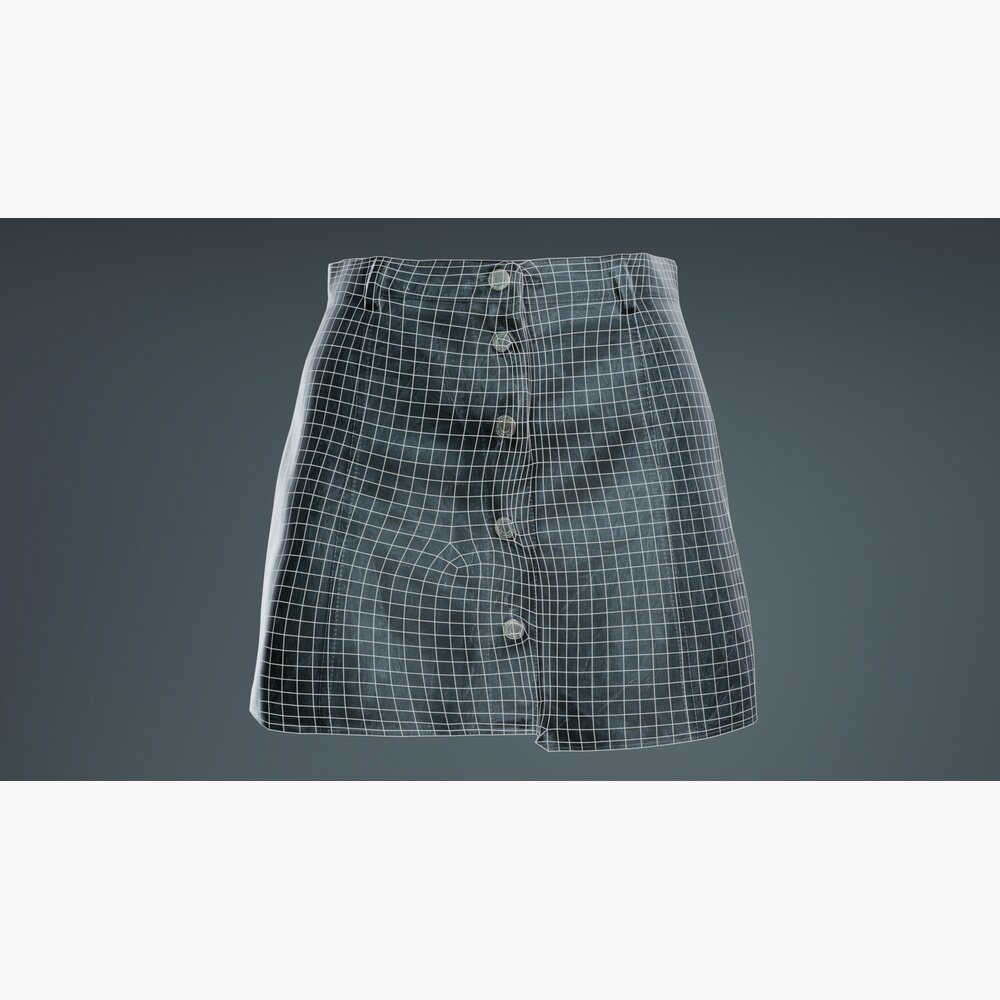 Shiny Skirt 3D model - Download Dresses on 3DModels.org