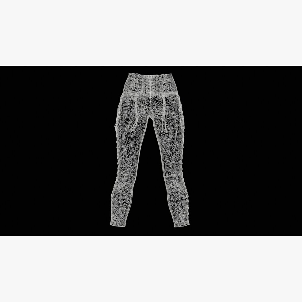 Side Laced Leather Trousers 3D model - Download Trousers on 3DModels.org
