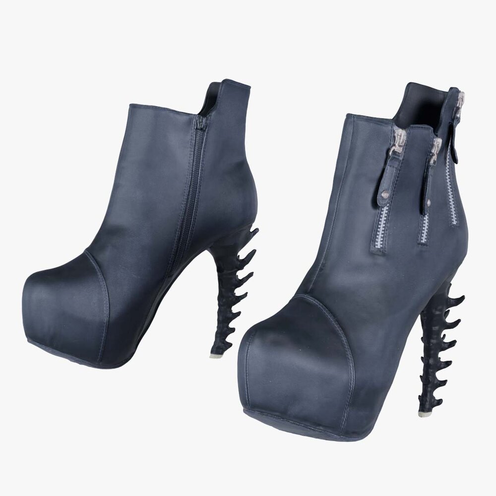 Skeleton Heels 3D model - Download Shoes on 3DModels.org
