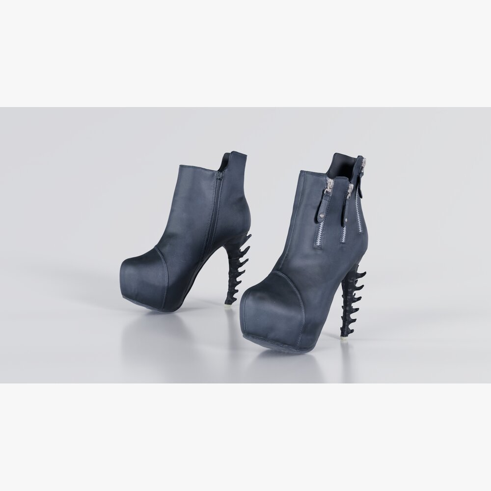 Skeleton Heels 3D model - Download Shoes on 3DModels.org