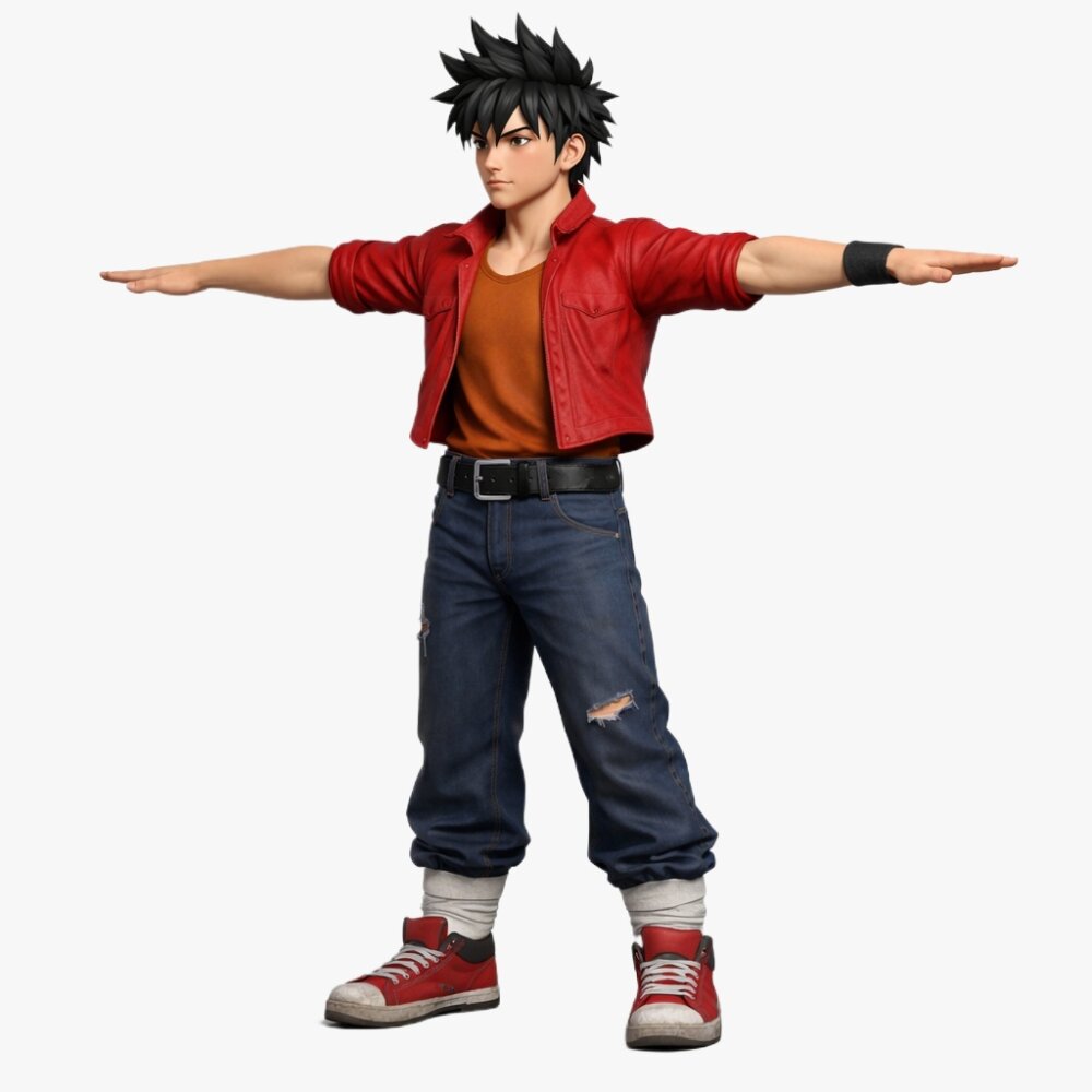 Anime Shonen Protagonist 3D model - 3DModels.org