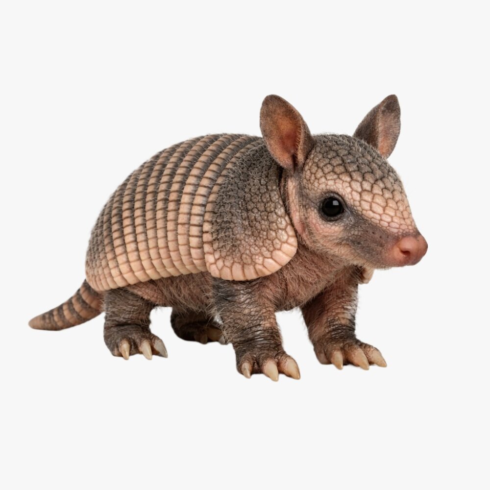 Armadillo Pup 3D model - 3DModels.org