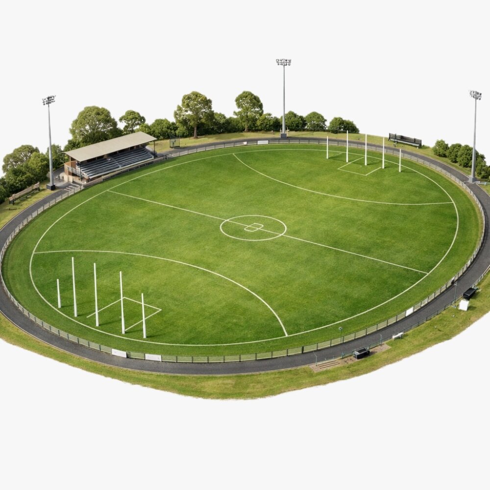 Australian Rules Football Field 3D model - 3DModels.org
