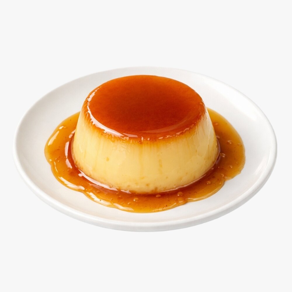 Bánh Flan 3D model - 3DModels.org