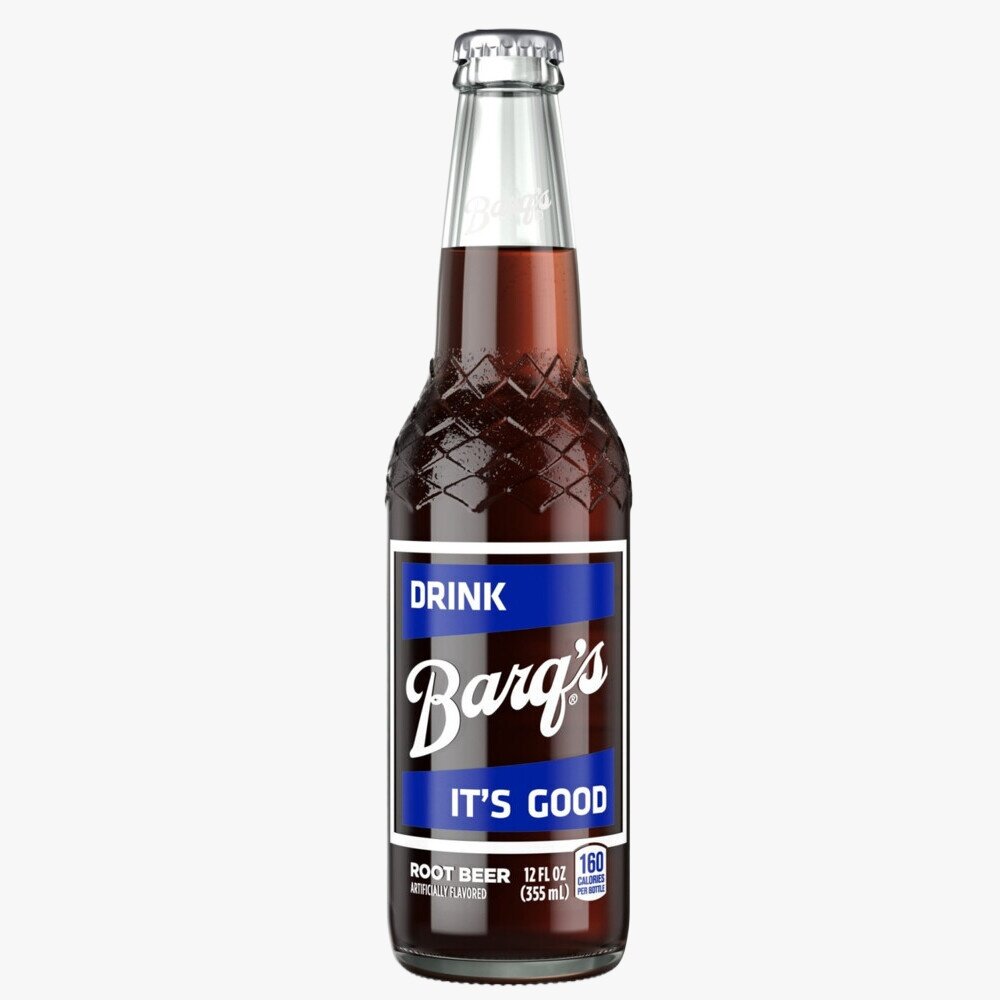 Botella de Vidrio de Barq’s Root Beer Modelo 3D - 3DModels.org