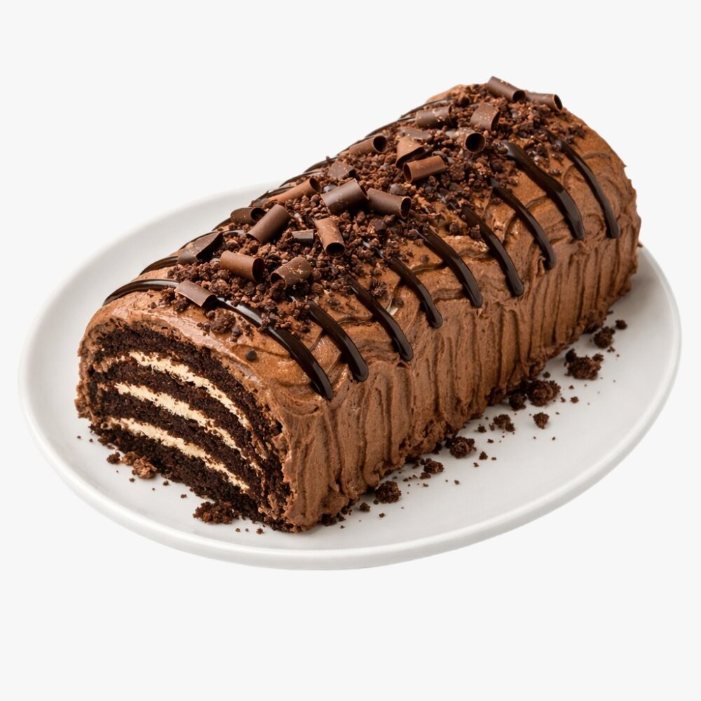 Chocolate Ripple Cake 3D model - 3DModels.org