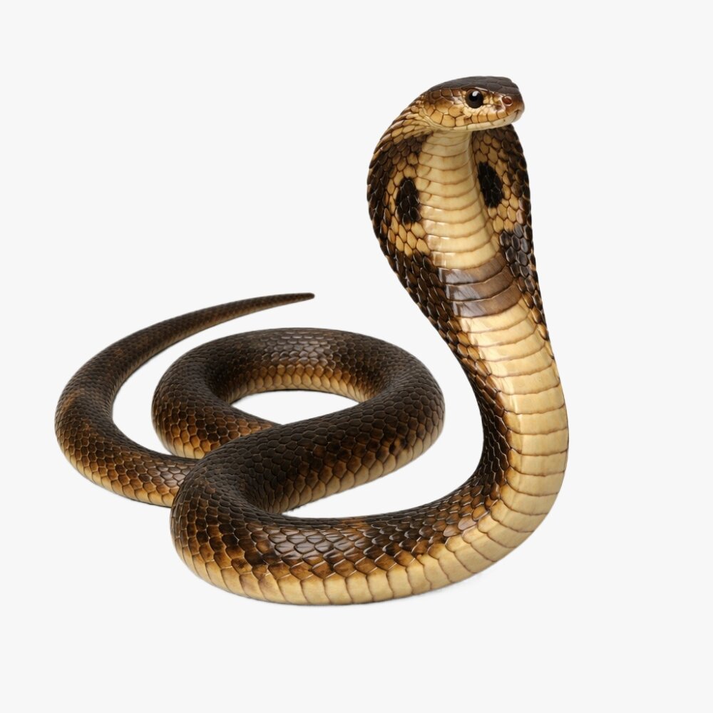 Egyptian Cobra 3D model - 3DModels.org